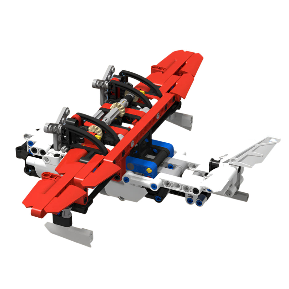 Propeller Plane MOC Building Sets | Compatible with LEGO Bricks