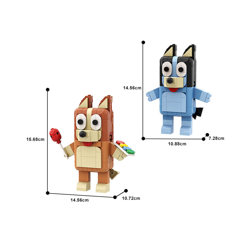 Bluey Cartoon Building Blocks | 369 pcs
