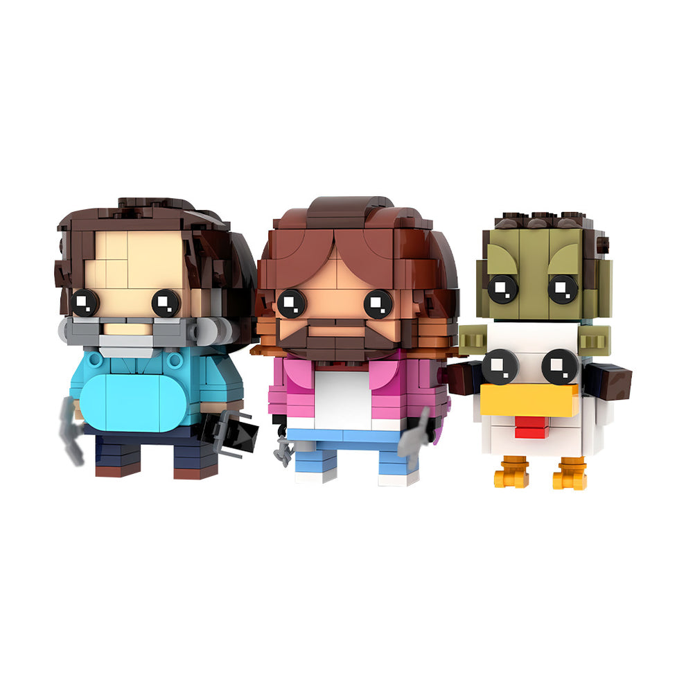 Steve, Garrett & Chicken Jockey Building Set | Minecraft | MOC-217708